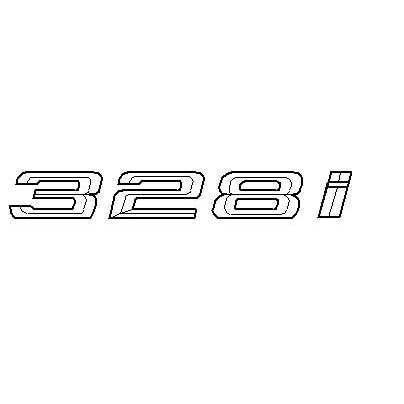 Genuine BMW Trunk Emblem 328i for E92/E93 3-Series