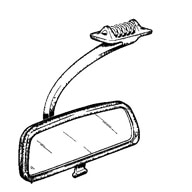 Genuine BMW Interior Rear-View Mirror - 51161817121 - E30