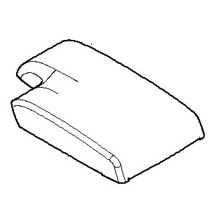 Genuine BMW Armrest Upper Leather Grau - 51167901351 - E46,E46 M3