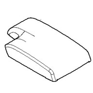 Genuine BMW Armrest Upper Leather Grau - 51167901351 - E46,E46 M3