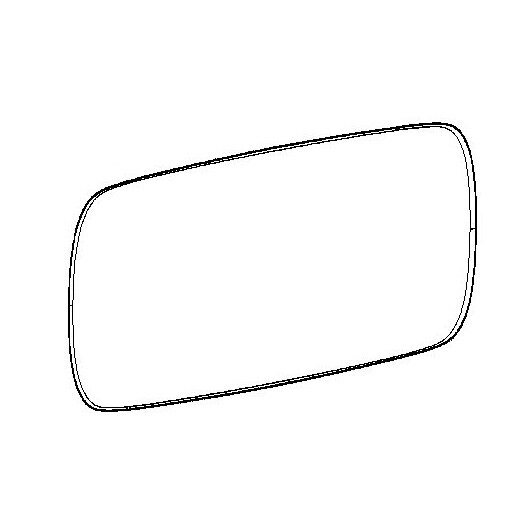 Mirror Glass Heated - Left - E46 323ci 325ci 328ci 330ci - E65 7 series