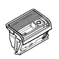 Rear Ashtray with Sliding Cover, Grey - E46 323i/325i/328i/330i/M3