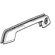 Exterior Door Handle Cover with Gasket, Front Right - E32 & Early E34