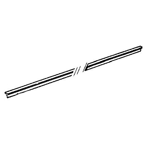 Front Door Weatherstrip Inner Left for BMW E30 3-Series Sedan