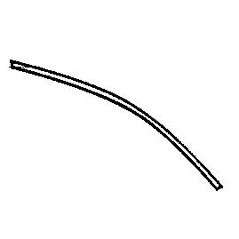 Rear Left Windshield Molding - E34 5-Series Sedan
