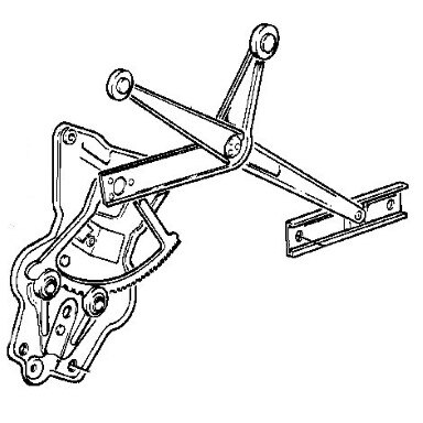 Genuine BMW Front Right Window Regulator E30 318ic 325ic Convertible