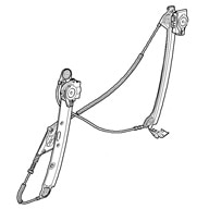 BMW Window Lifter without Motor - Front Right - 51337165596 - E82 E88