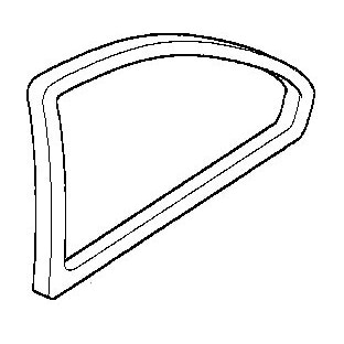 BMW Rear Quarter Window Gasket - Left - E36 Coupe 51362255381