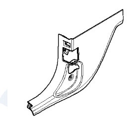 Genuine BMW Left Interior Trim Panel Footwell Beige - 51437144537