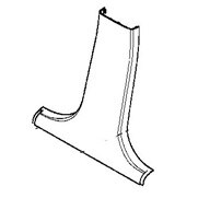 Genuine BMW Cover, B-Column Bottom Left Grau - 51438226585 - E46