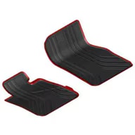 F30 iX BMW Black/Red Rubber Floor Mats