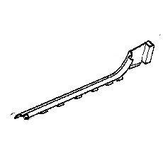 Genuine BMW E36 Convertible Door Sill Trim - Black / Right - 51478165992