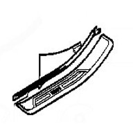 Genuine BMW Rear Right Entrance Cover Schwarz - 51478168040 - E39