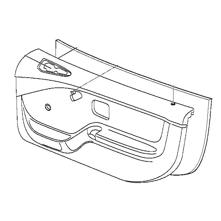 Genuine BMW Sound Insulating Door Front 51488410037