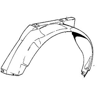 BMW Wheel Well Plastic Liner - Front Left - E30 51711942807