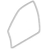 Genuine BMW Edge Protection Left Schwarz - 51717161687 - E46,E46 M3