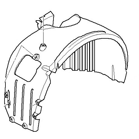 Cover, Wheel Housing, Front Right - E63 E64 M6