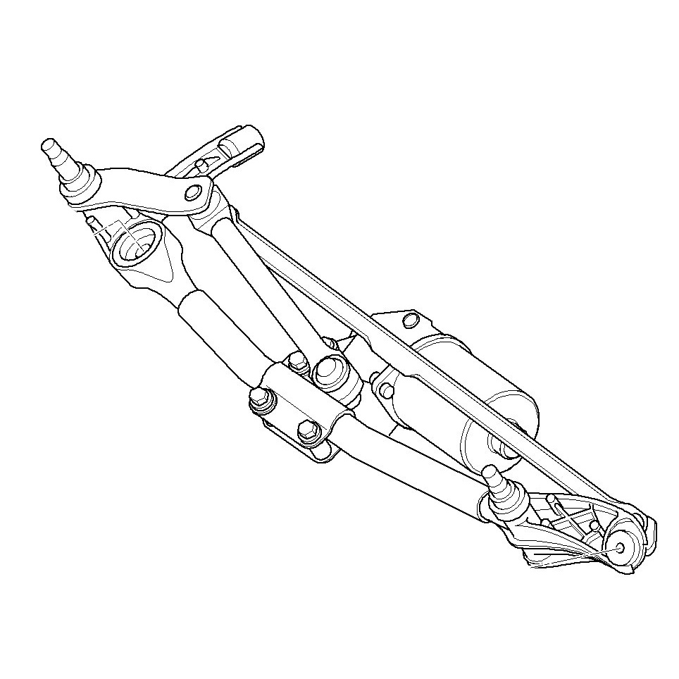 Genuine BMW Wiper Motor and Linkage Drive System - E90 E91 E92 E93