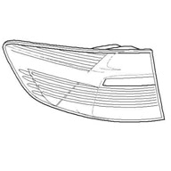 Left Rear Tail Lamp - E71 X6 35i 50i X6M (2008-2012)