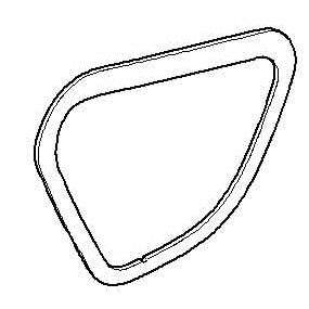 Genuine BMW Gasket, Rear Light, Trunk Lid, Right - 63217242148 - E90