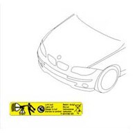 Genuine BMW Stick-on Label Xenon-light - 71237248266