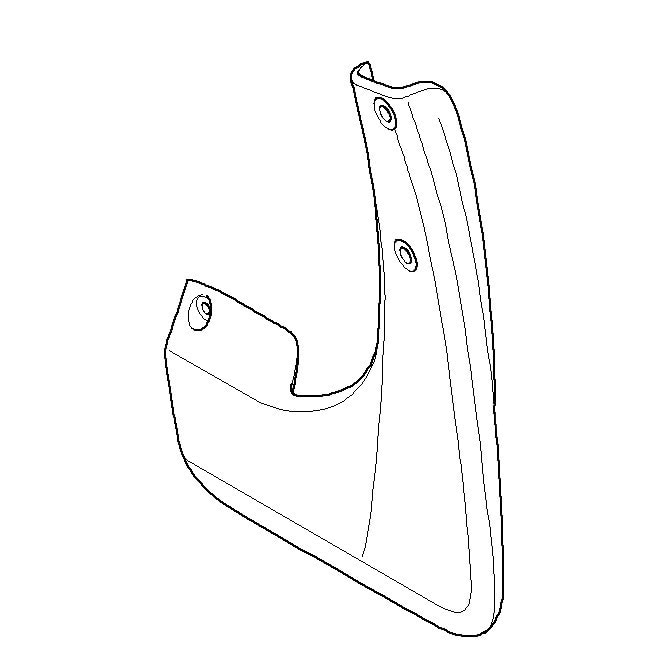 Genuine BMW Set Mud Flaps, Front E82 - 82160309650