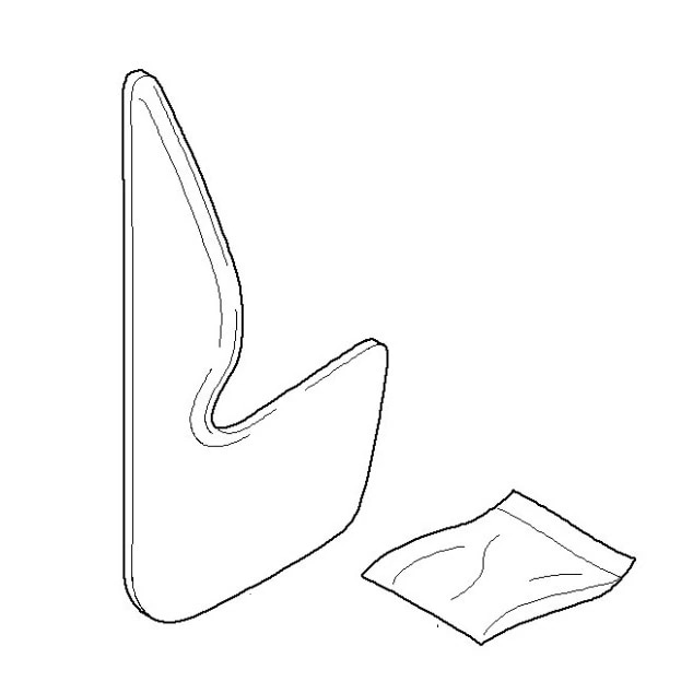 Genuine BMW Rear Mudflap Set 82169402980 E36 M3 318i 325i 328i 323is