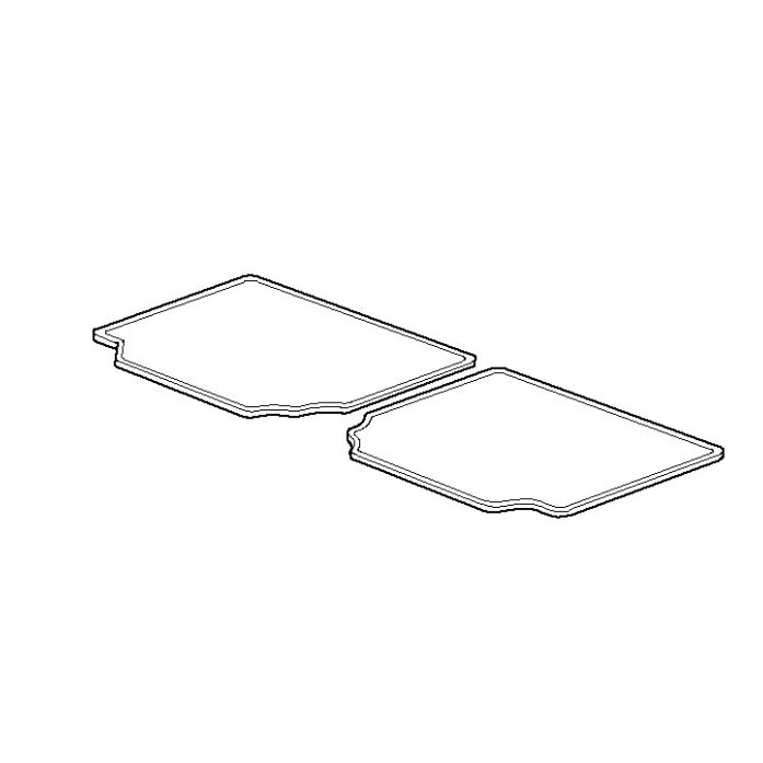 Rubber Floor Mats - Rear Pair - Beige - E46 Coupe Sedan Wagon