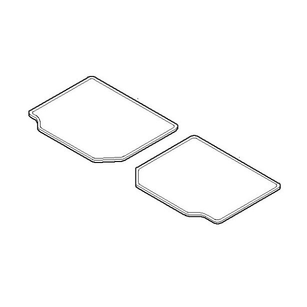 Black Rubber Floor Mats, Rear - E53 X5 (2000-2006)