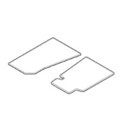 Front Rubber Floor Mats - Gray - E53 X5 (1999-2006)