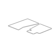 Genuine BMW Rubber Floor Mats - E60 Front Beige - 82550302998