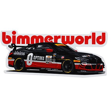 BimmerWorld Racing OPTIMA M4 GT4 Sticker