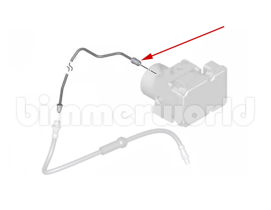 Genuine BMW Front Left Brake Pipe for E90/E92/E93 M3