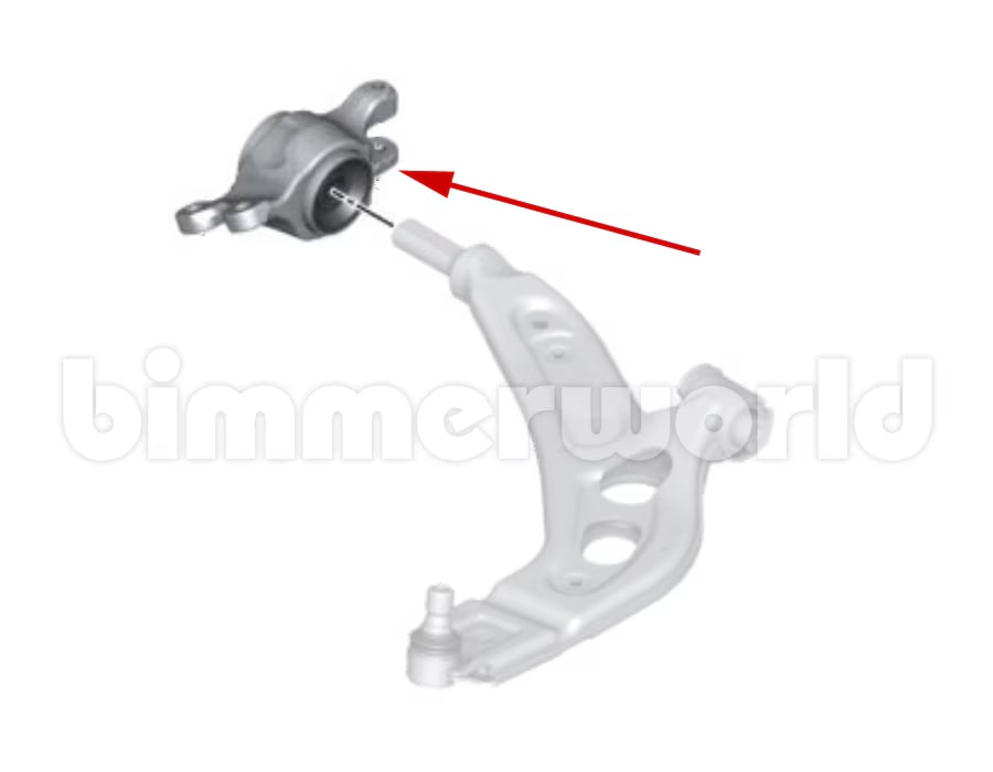 Genuine BMW Front Right Wishbone Hydro Mount Bracket U11 X1 U10 X2