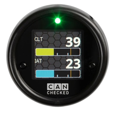 CANchecked Universal DIN Frame for LCD & 52mm Analog Gauges