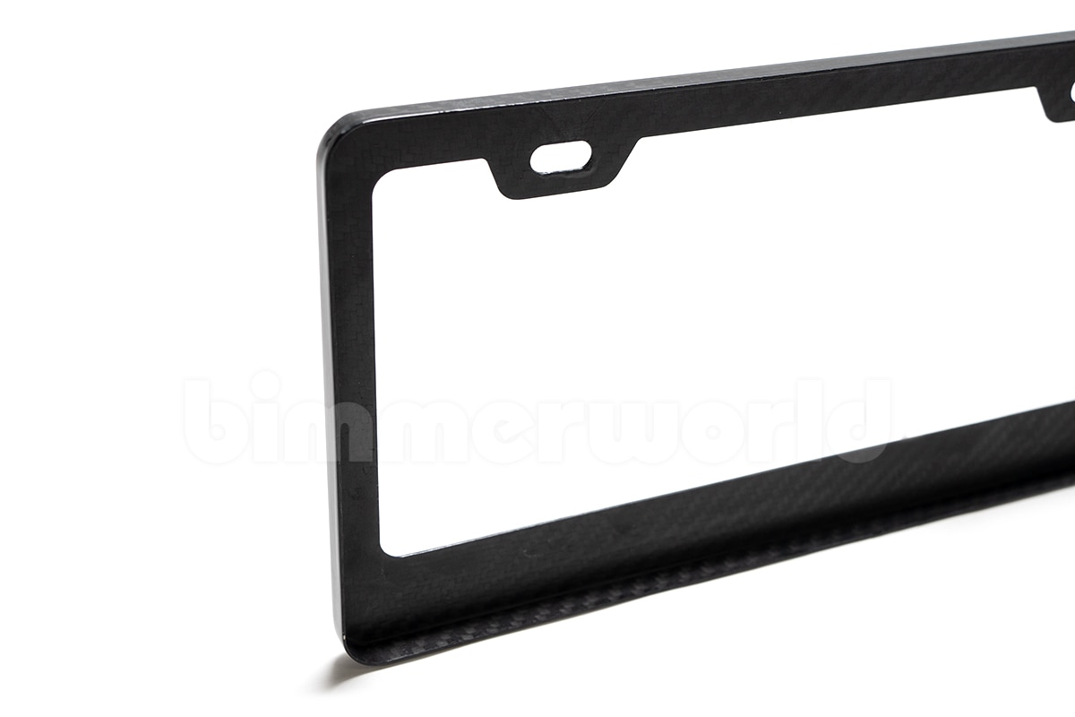 Carbon Fiber License Plate Frame - Style 1 - US/Canadian Plate Size