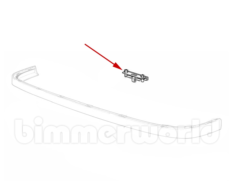 Clamp for Front Lip Spoiler - E30 3-Series (Late/Small Bumper)