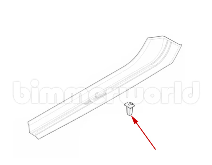 Clip for Entrance Cover Trim for BMW E92 3-Series Coupe & Z3