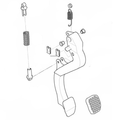 Clutch Pedal Rebuild Kit for BMW E36 3-Series & Z3