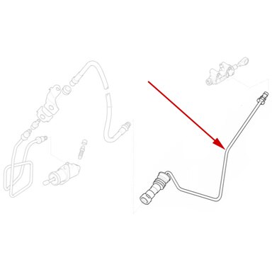 Clutch Hydraulic Line (Master Cylinder to Pressure Hose) - E46 E83