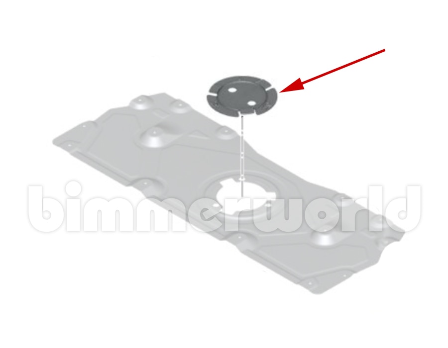 Genuine BMW Cover for Engine Oil Drain Access Splash Panel