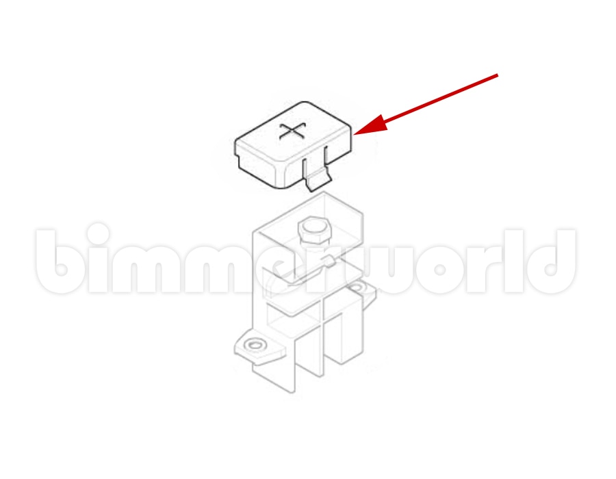 Battery Positive Terminal Cover for BMW E36, Z3