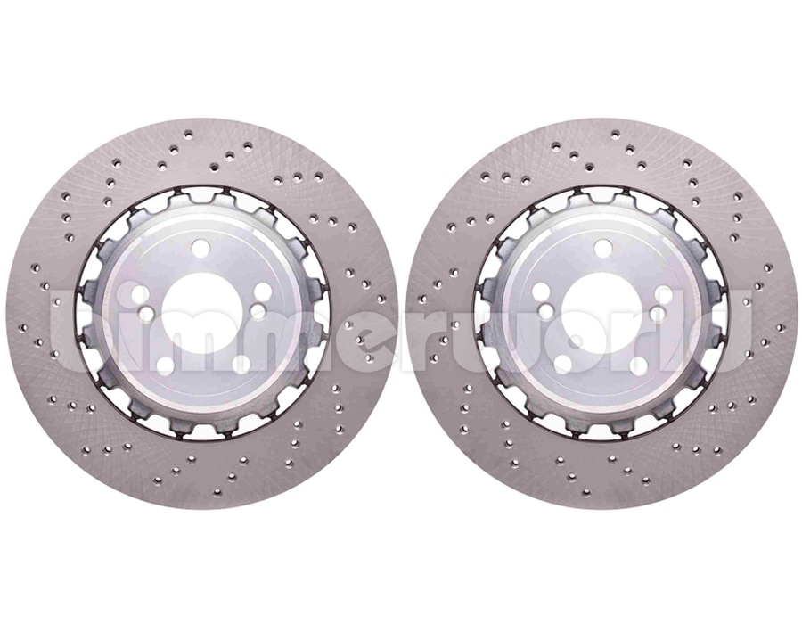 DFC GEOSPEC Rear Cross-Drilled Brake Rotors for BMW F85 X5M & F86 X6M