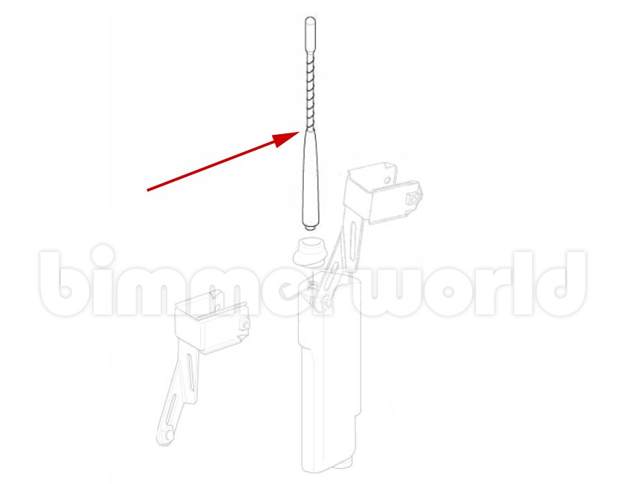 Genuine BMW Roof Antenna Rod for E36 318ti Compact