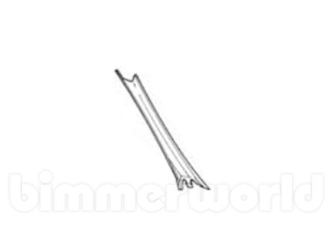 Right A-Pillar Trim (Covering Apron), Black - E36 3-Series Convertible