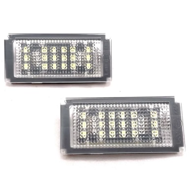 LED License Plate Lamp Set BMW E46 4-Door Sedan 323i 325i 325xi 328i ...