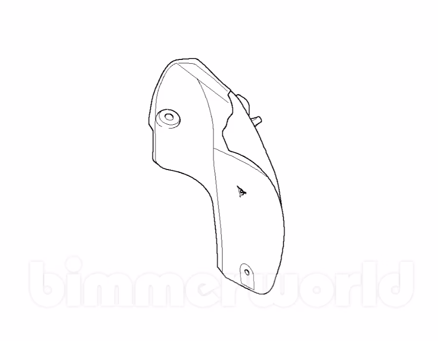 Left Rear Fender Lining - Genuine BMW - E46 M3 2001 2002 2003 2004 2005 ...