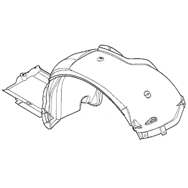 Front Right Wheel Housing Liner Genuine BMW E46 M3 2001 2002 2003 2004 ...
