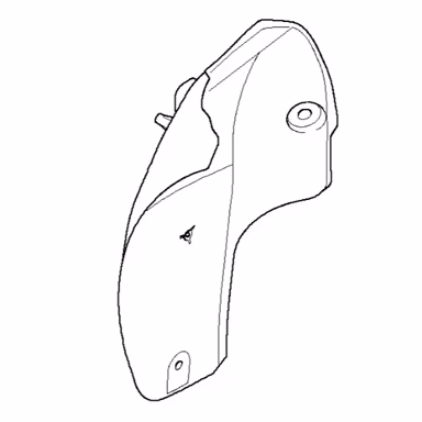 Right Rear Fender Lining - Genuine BMW - E46 M3 2001 2002 2003 2004 ...