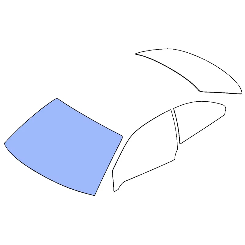 Five Star Polycarbonate Front Windshield - 1/4" Thick - E46 Coupe
